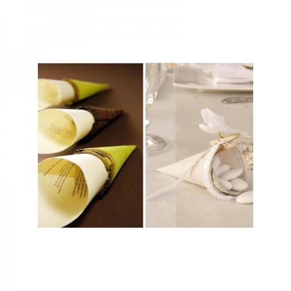 CORNET EN BOIS BLANC